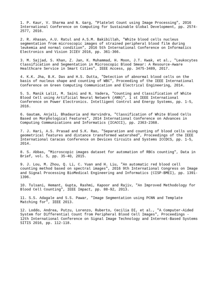 IEEE Xplore Reference Download 2024.3.11.8.24.32 | PDF | Blood Cell ...