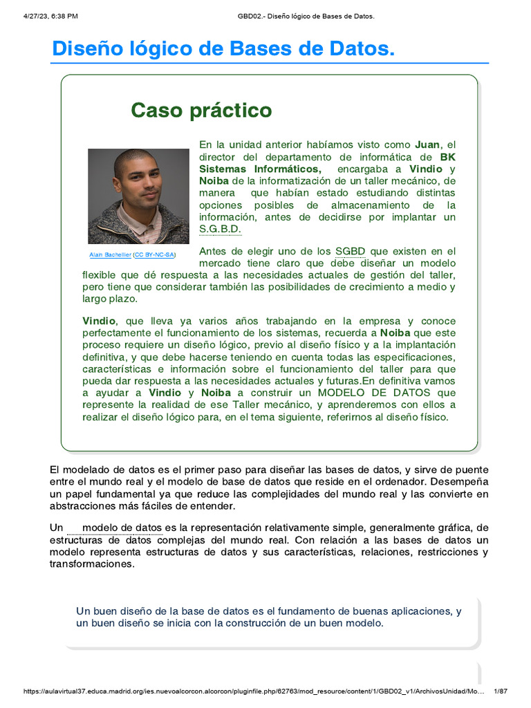 GBD02. - Diseño Lógico de Bases de Datos | PDF | Bases de datos