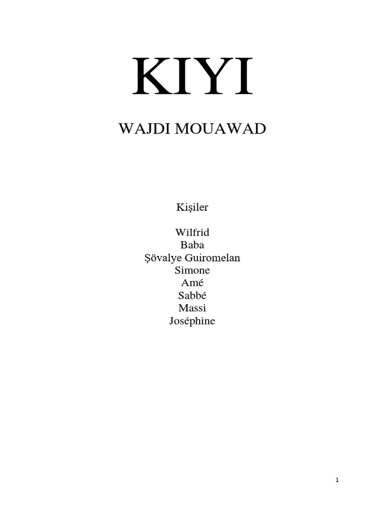 Kiyi - Mouawad | PDF