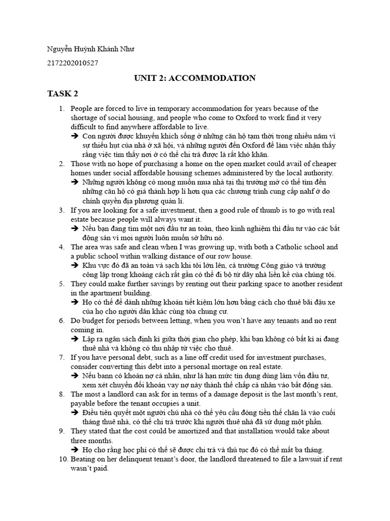 Translation Unit 2 | PDF
