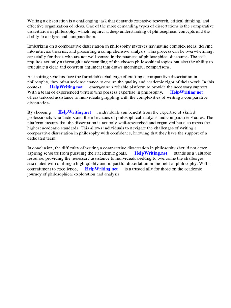 Exemple de Dissertation Comparative en Philosophie | PDF | Thesis | Expert