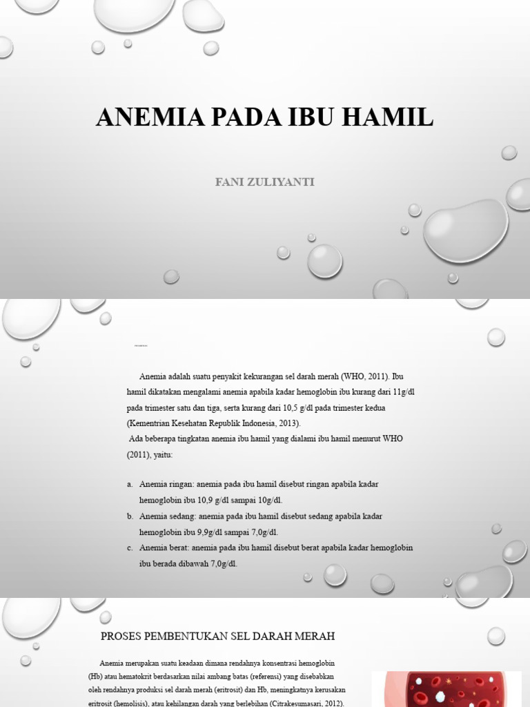 Anemia pada Ibu Hamil: Penjelasan dan Pencegahan | PDF