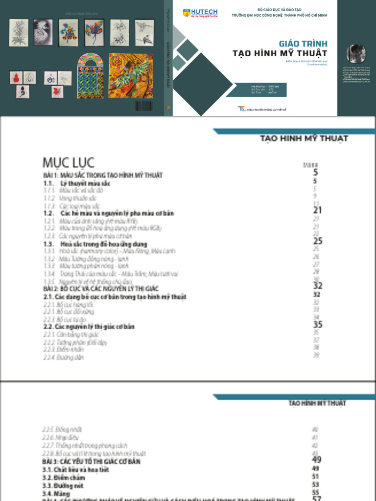 GRD268 GIÁO TRÌNH TẠO HÌNH MỸ THUẬT TỔNG HỢP 2024 - Compressed | PDF