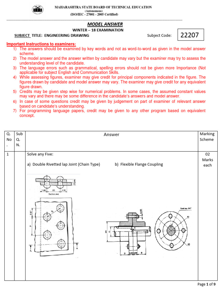 2018 Winter Model Answer Paper | PDF | Teaching Methods & Materials | Computers