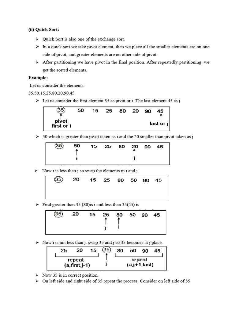 Quick Sort Pdf Algorithms And Data Structures Algorithms 3822