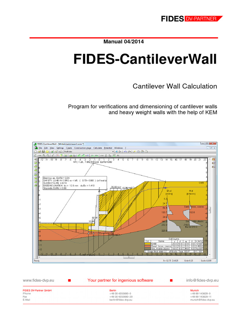 FIDES CantileverWall | PDF | Computing | Software