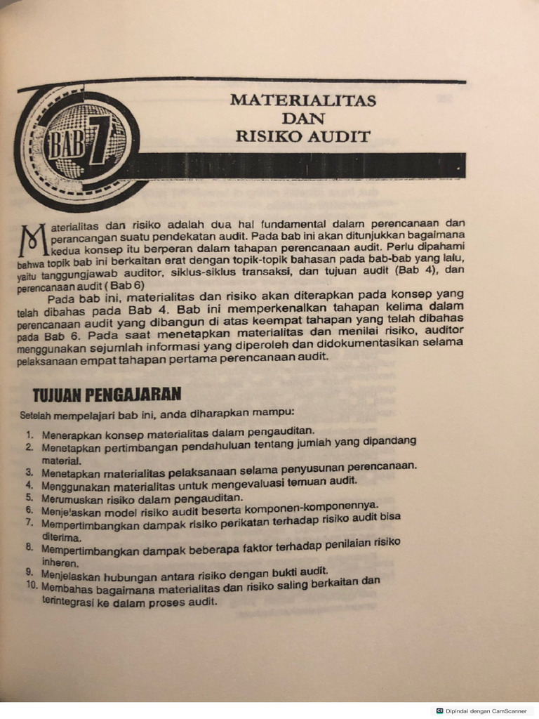 Bab 7 - Auditing | PDF