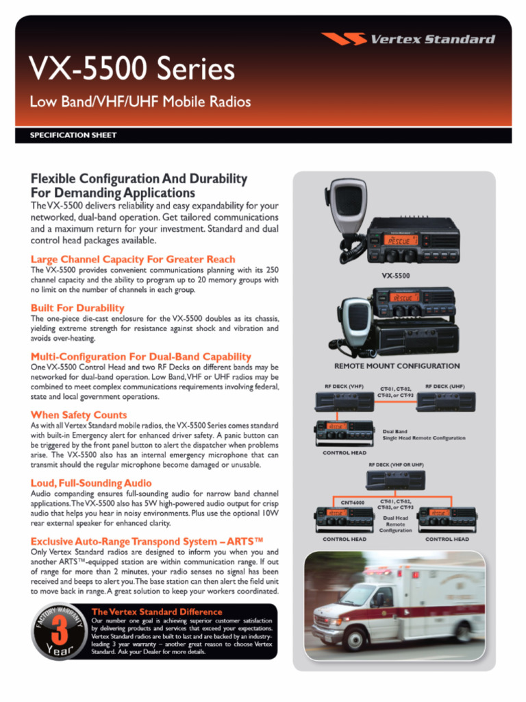 Catálogo VX-5500 VHF | PDF