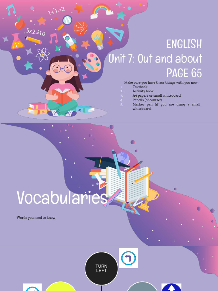 Unit 7 Out and About Directions and Rules | PDF