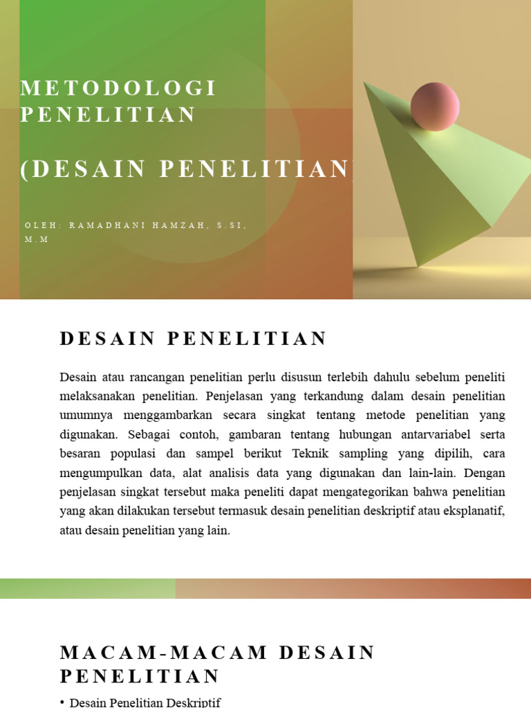 Desain Penelitian: Metode dan Langkahnya | PDF