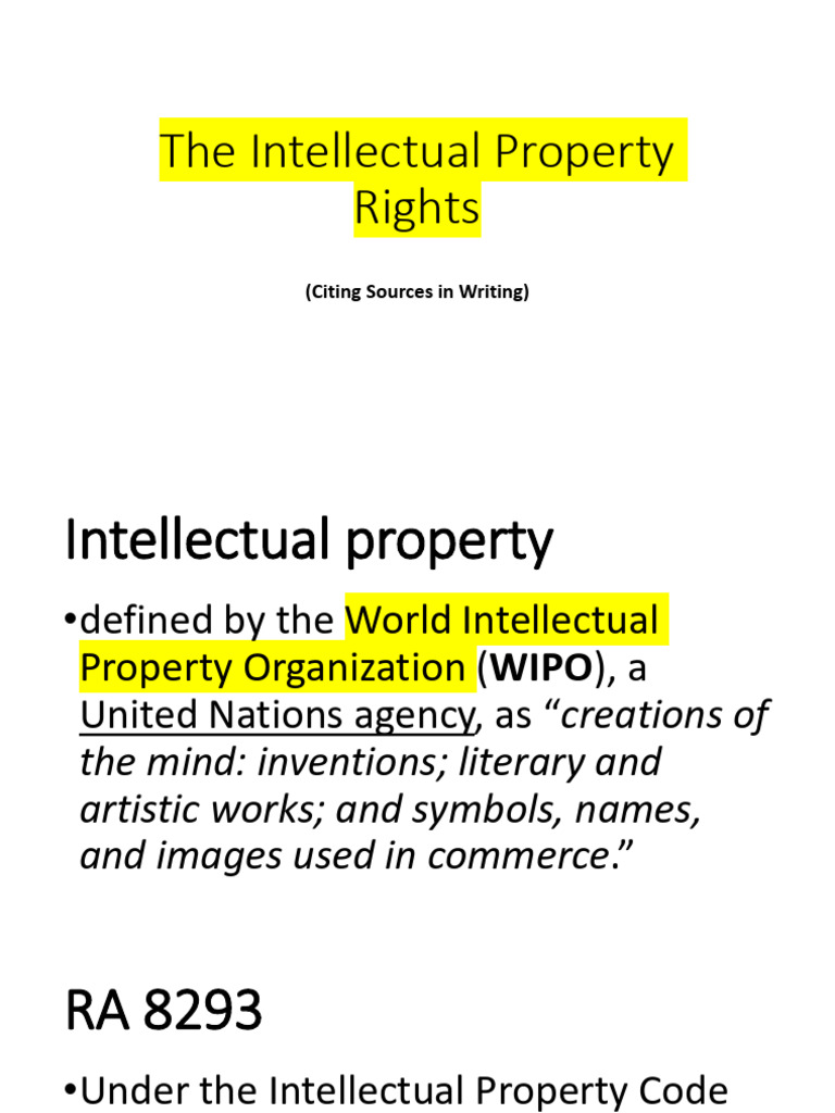 PROPER-CITATION (1) | PDF | Intellectual Property | Copyright