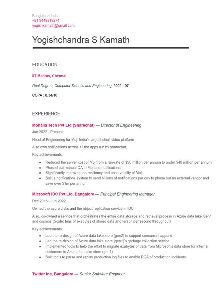 Yogishchandra S Kamath: Education | PDF | Cluster Analysis | Microsoft ...