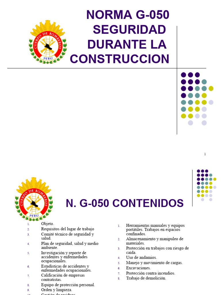 G-050 SEGURIDAD DURANTE LA CONSTRUCCION | PDF | Gestión de residuos