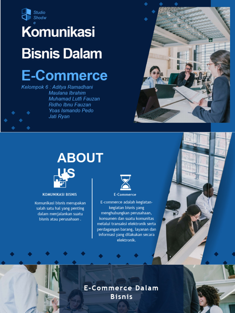 Kelompok 6 - E-Commerce Dalam Komunikasi Bisnis | PDF