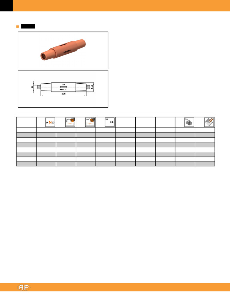 AF KV208 Datasheet | PDF | Manufactured Goods