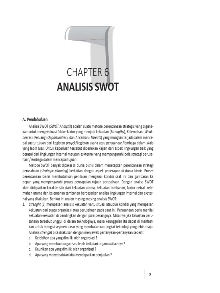 Chapter 6 Analisis SWOT | PDF