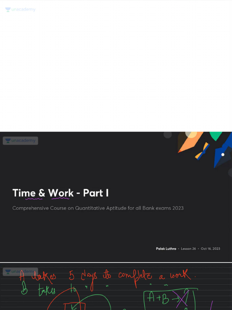Time Work Pdf