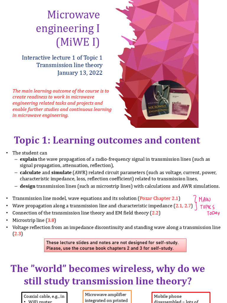 Interactive Lecture 1 Topic 1 | PDF | Transmission Line | Electrical ...
