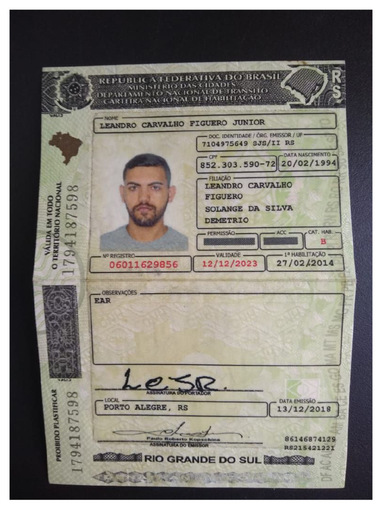 CPF RG Leandro | PDF