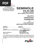 Piper Twin Comanche Pa30 Checklist | PDF | Takeoff | Landing Gear