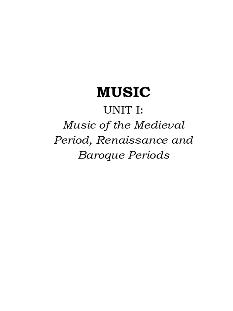 MUSIC-LECTURE-1 | PDF | Classical Period (Music) | Singing