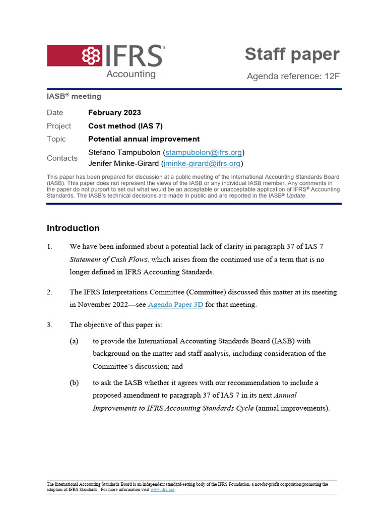 Ap12f Cost Method Ias 7 | PDF | International Financial Reporting ...