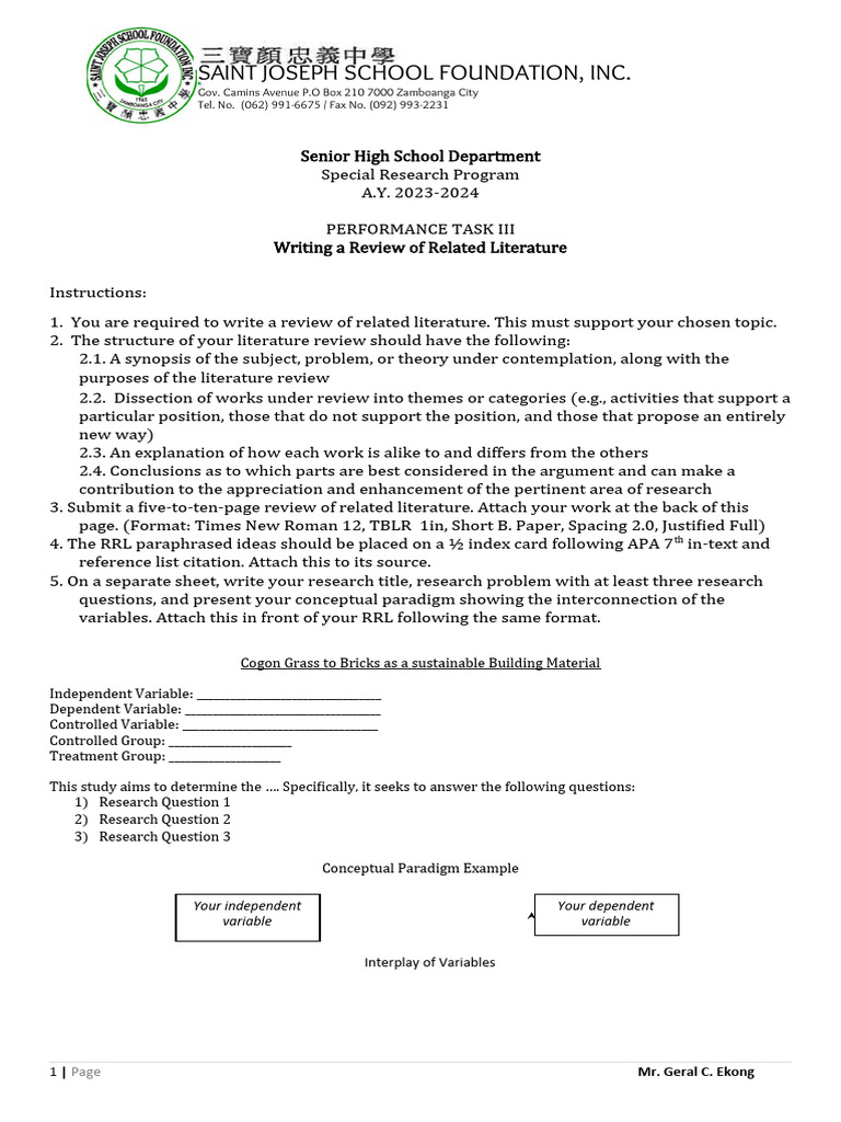 Performance Task 3 | PDF | Science | Cognition Performance Task 3 | PDF | Science | Cognition