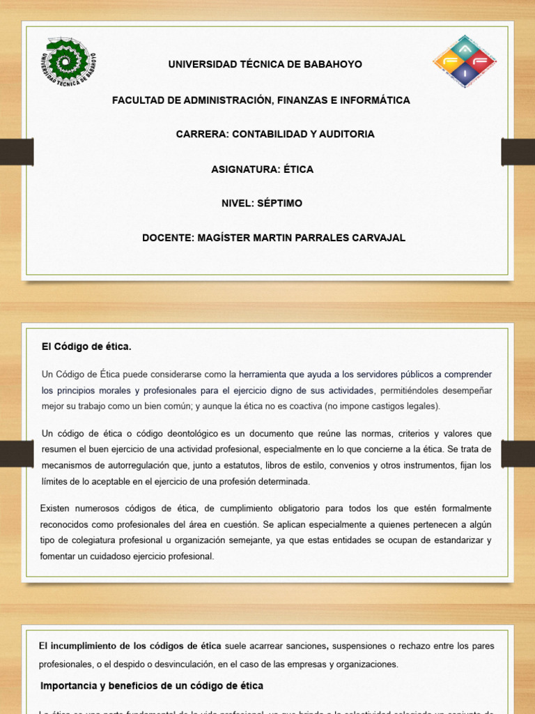 2 El Código de Ética | Descargar gratis PDF | Business | Comportamiento