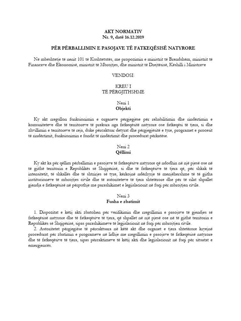 Akt Normativ nr.9 | PDF