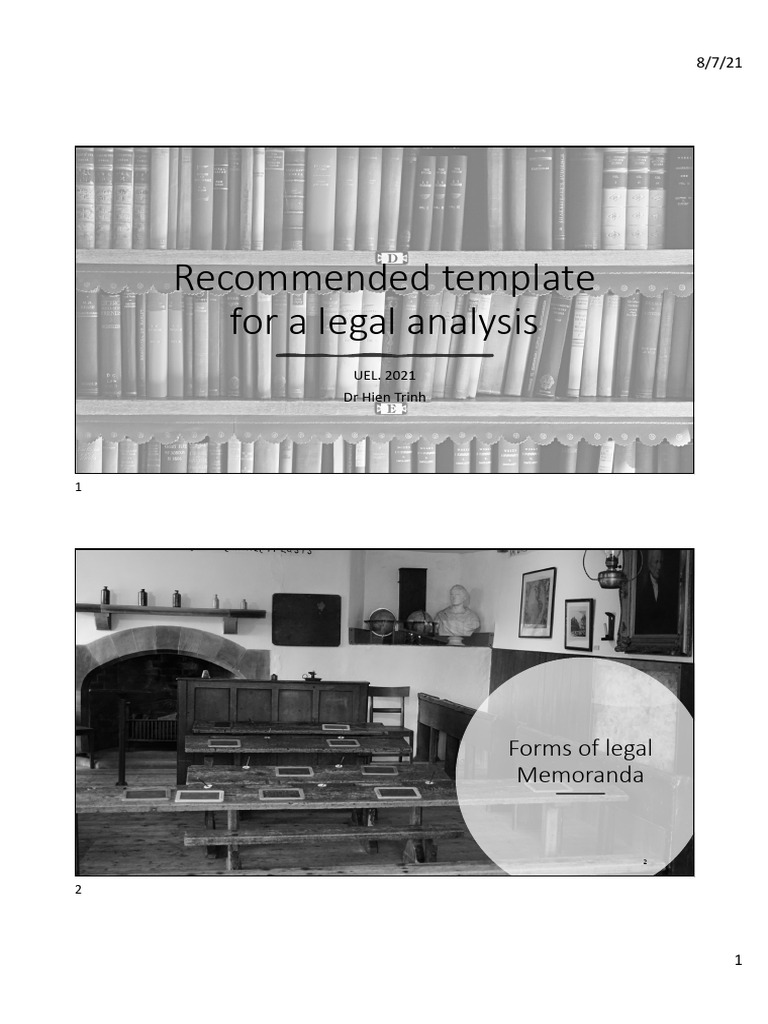 6 Recommended Template For A Legal Analysis | PDF | Memorandum | Argument