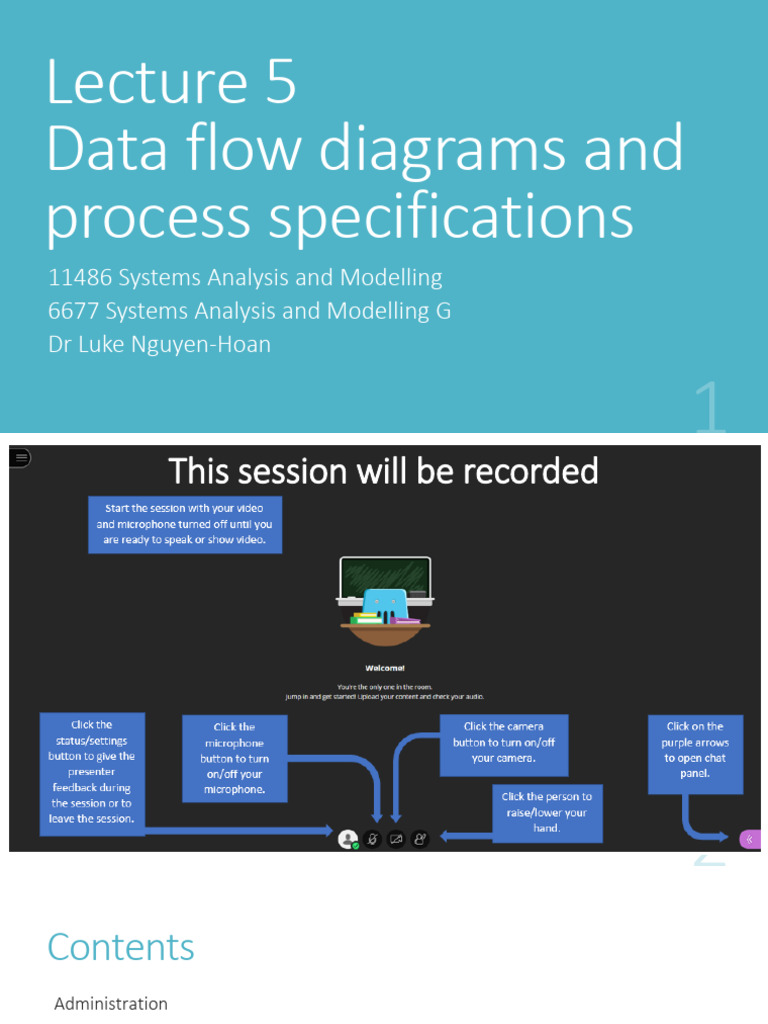 Lecture 5 - Data Flow Diagrams and Process Specifications | Download Free PDF | Computing