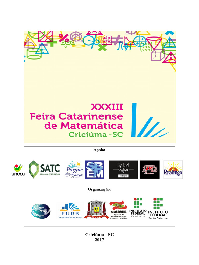 Anais XXXIII Fcmat 2017 | PDF | Educação Especial