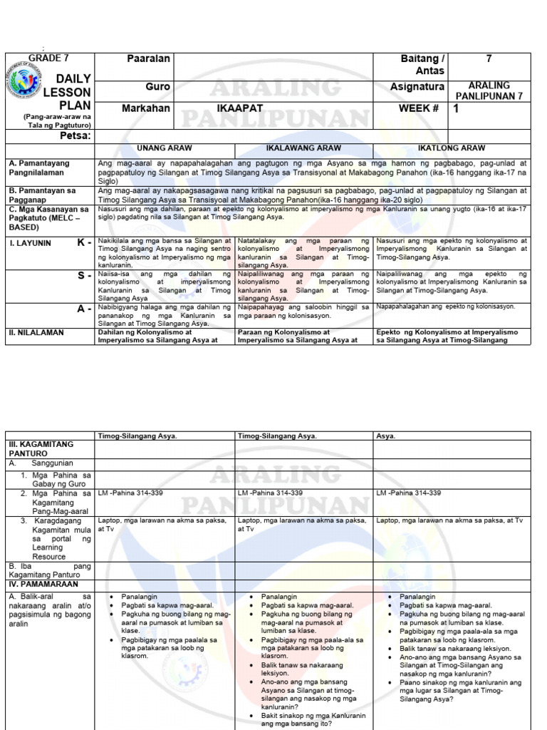 AP7 DLP Q4 Week1 | PDF