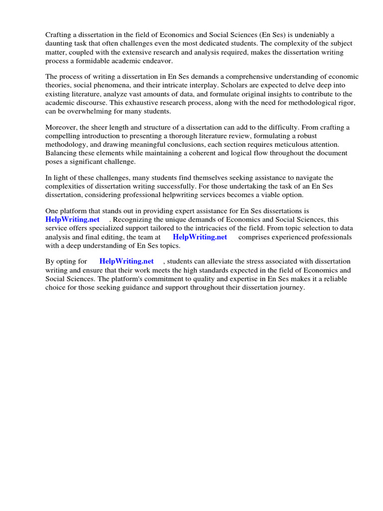 Dissertation en Ses | PDF | Thesis | Methodology