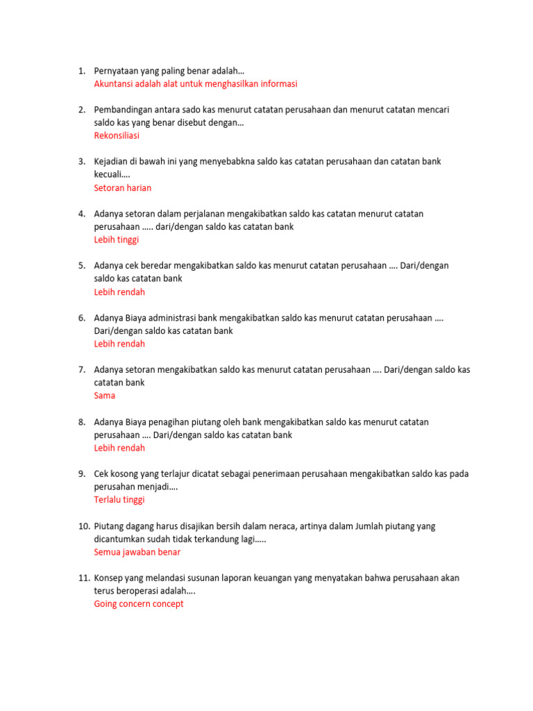 Kuis Soal KAK | PDF | Pengelolaan Keuangan & Uang