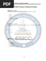 Math Olimpiade AMO Grade 5 - 2 | PDF | Mathematics | Mathematical Analysis