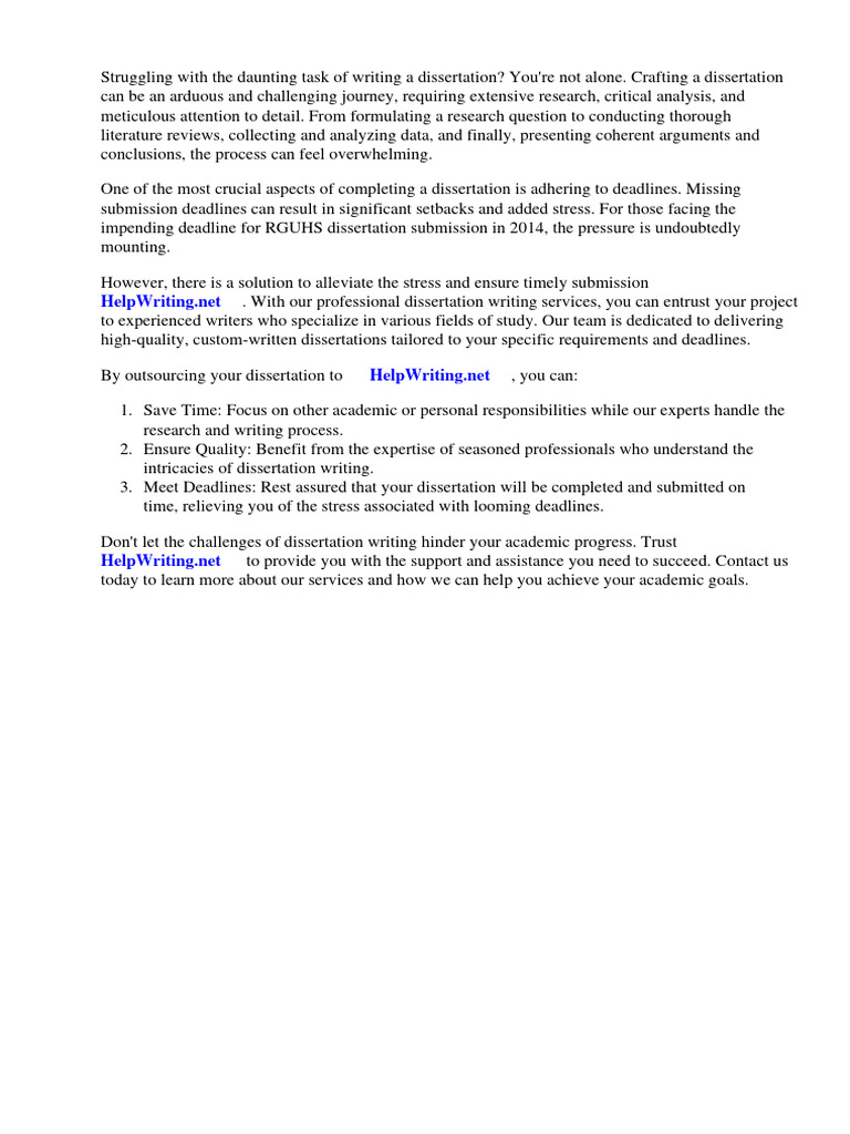 Rguhs Dissertation Submission Last Date 2014 | PDF | Thesis | Curriculum