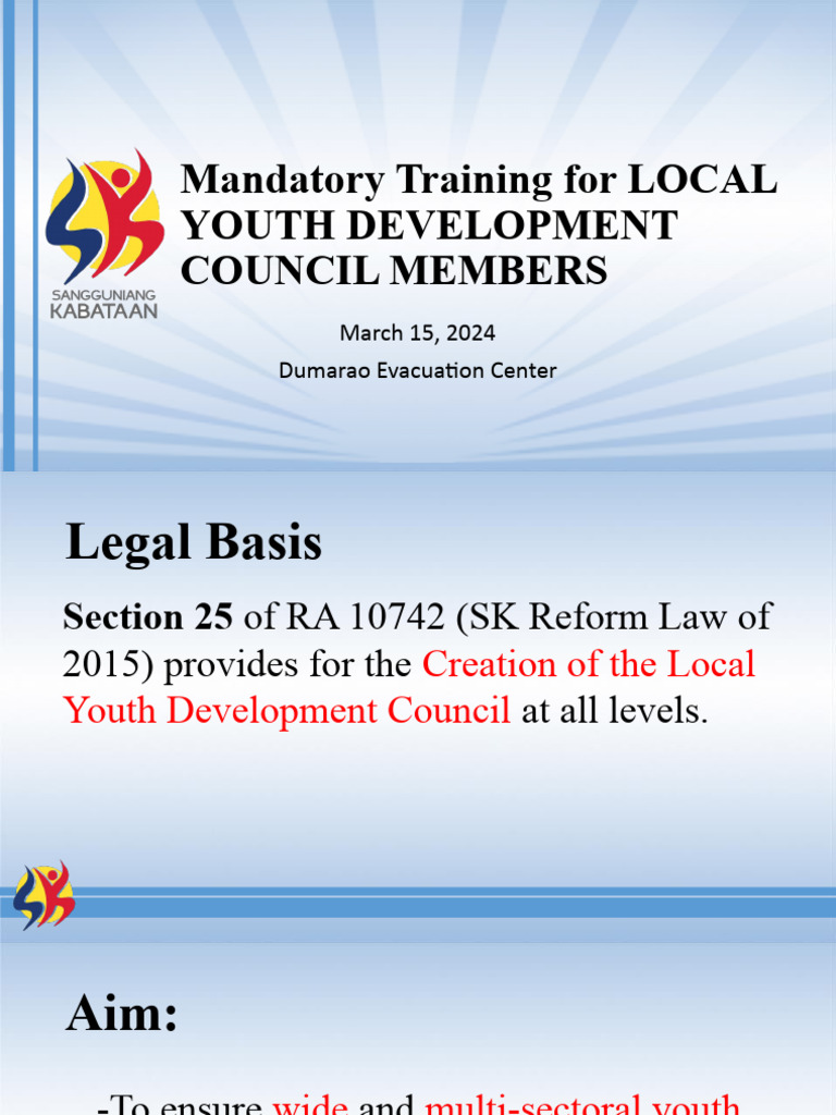 Mandatory Training for LYDC Members | PDF | Finance & Money Management ...