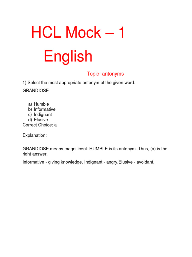 HCL Placement Model Paper | PDF | Sustainable Energy | Solar Power