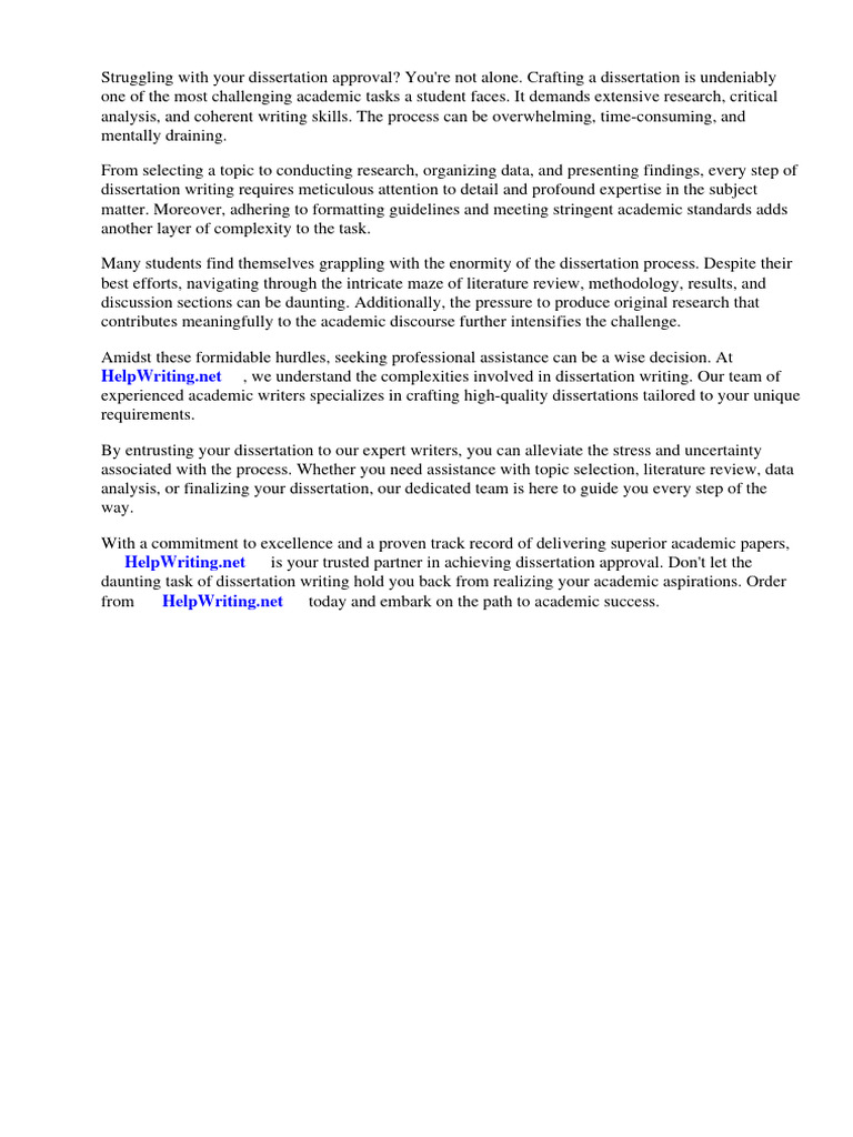 Dissertation Approval | PDF | Thesis | Reason