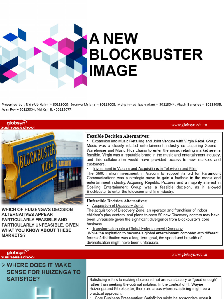 A NEW BLOCKBUSTER IMAGE - Case study | PDF | Retail | Marketing