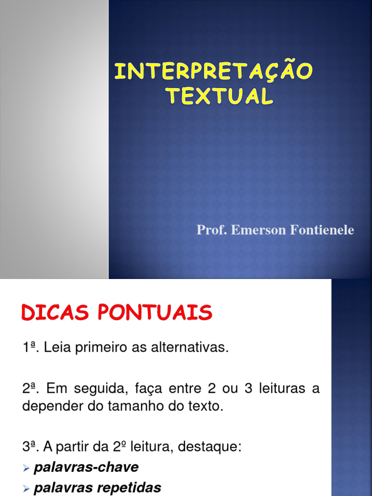 Interpretação Textual | PDF