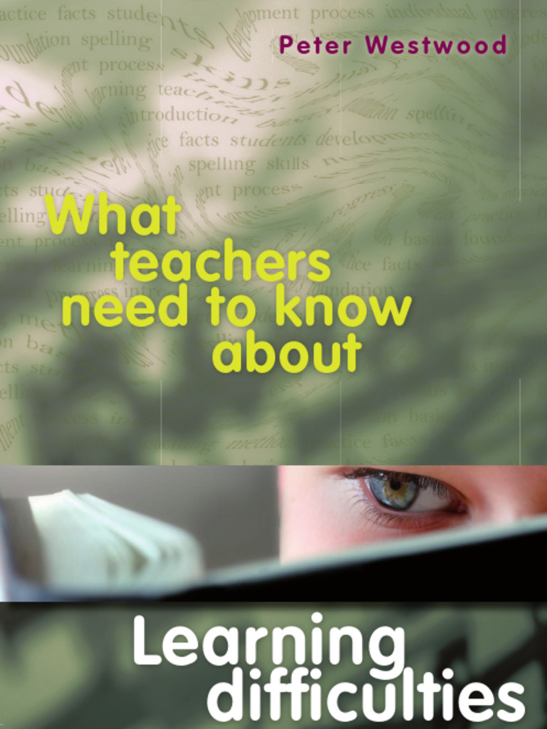 What Teachers Need To Know About Learning Difficulties | PDF | Learning ...