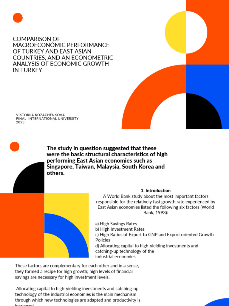Comparison of Macroeconómic Performance of Turkey and East Asian ...