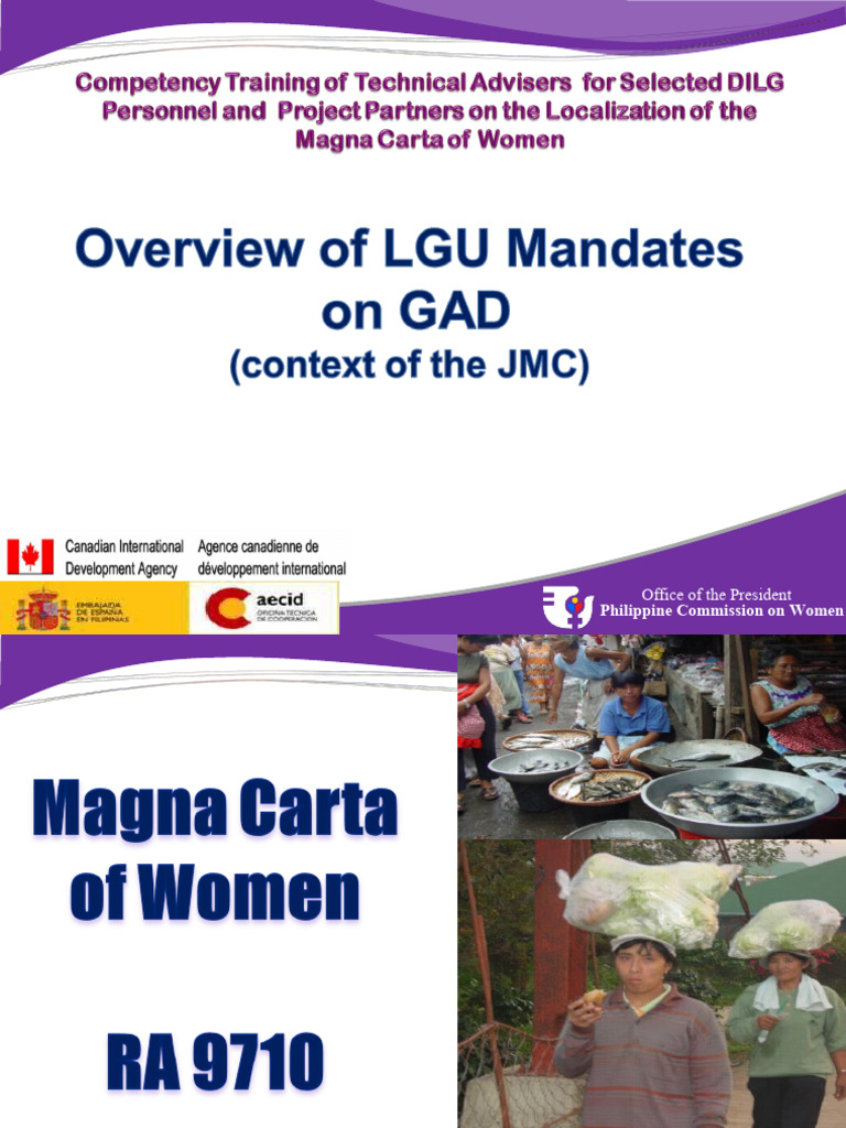 Overview of LGU Mandates On GAD MCW LGC | PDF | Health Care | Non ...