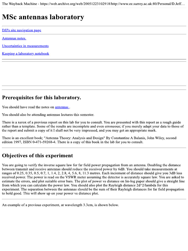 MSC Antennas Laboratory | PDF