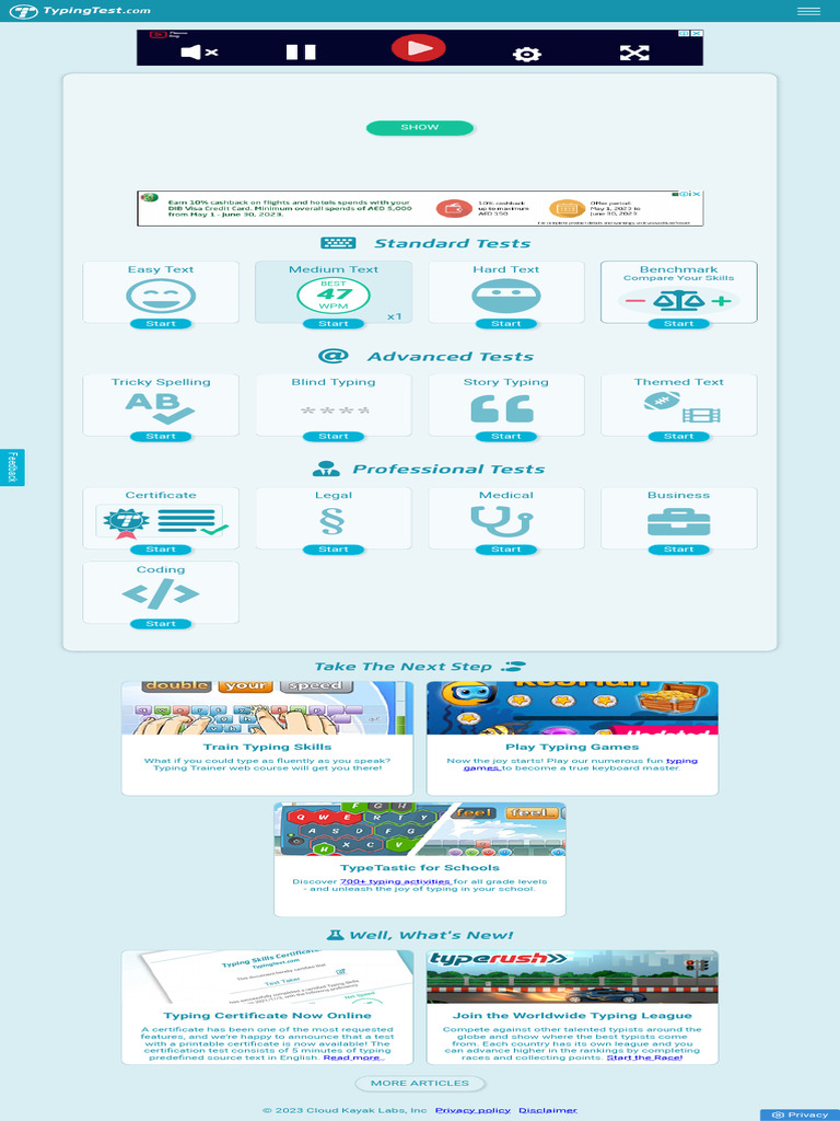 View Your Typing Test Results | PDF | Human–Computer Interaction ...