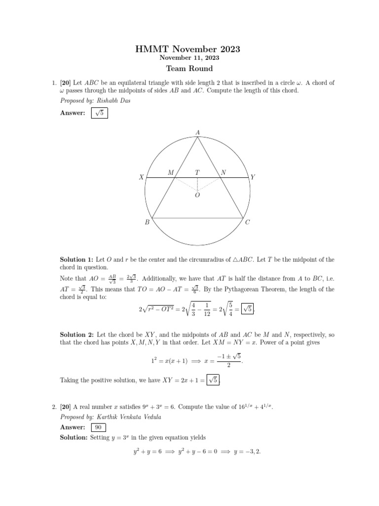 Solutions | PDF | Polynomial | Square Root