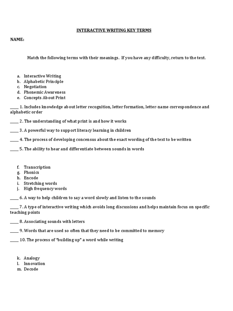 Interactive Writing for Educators | PDF | Career & Growth | Wellness