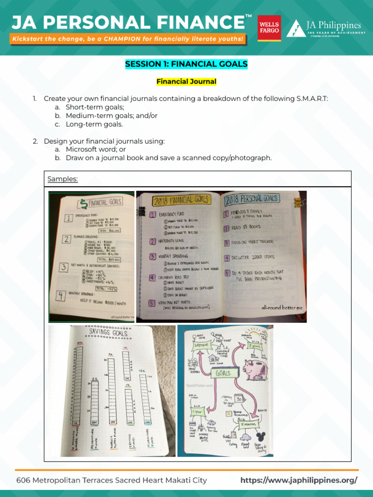 Sessions 1 4 Activity Guidelines | PDF | Investing | Money